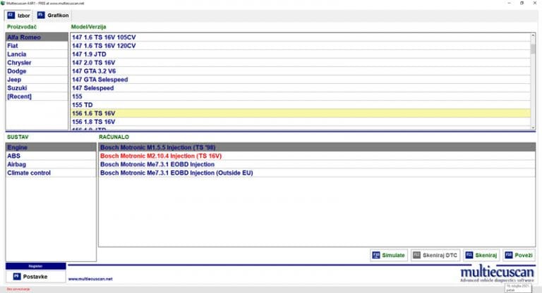 MULTIECUSCAN MULTIPLEXED - Profi Full Verzija - K DIJAGNOSTIKA